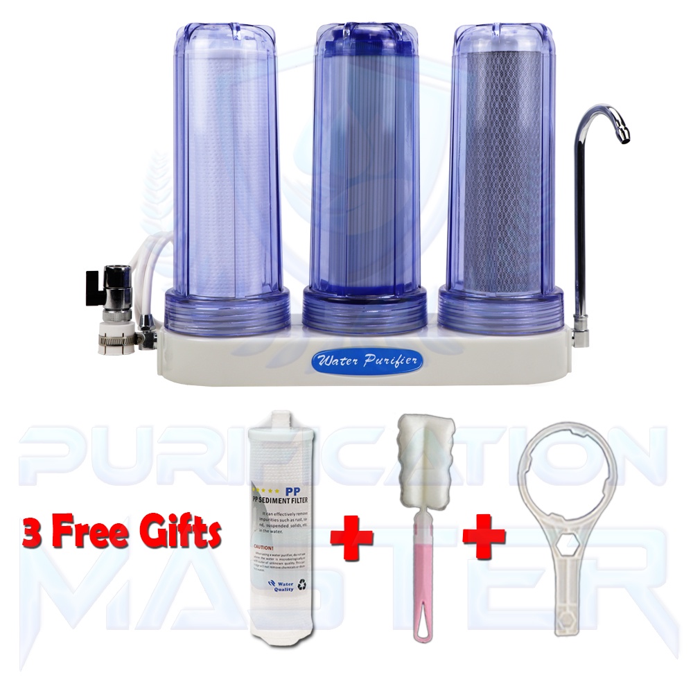 High Quality 3 Stages Water Filter Water Purifier Complete Set | Shopee ...