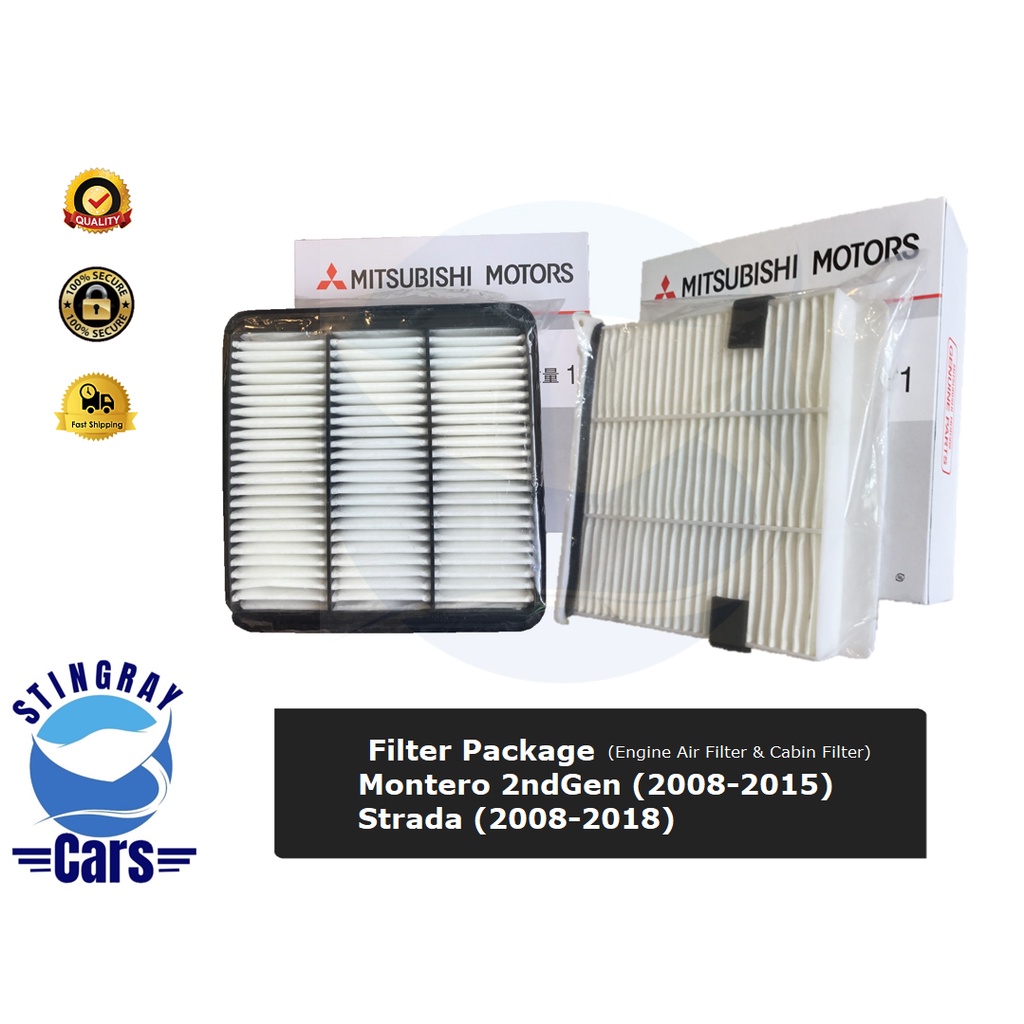 Combo Air Filter and Cabin Filter for Montero Sport (2008-2015 ...