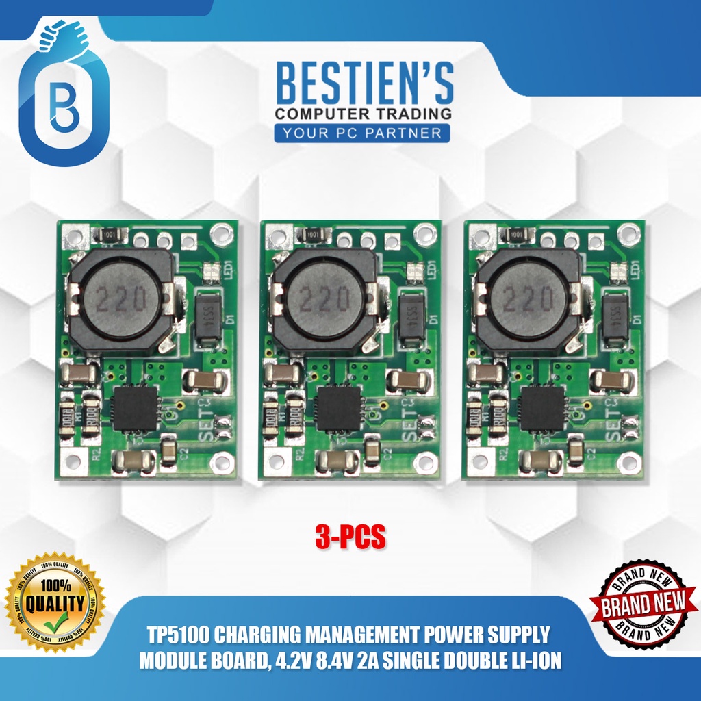 TP5100 CHARGING MANAGEMENT POWER SUPPLY MODULE BOARD, 4.2V 8.4V 2A ...
