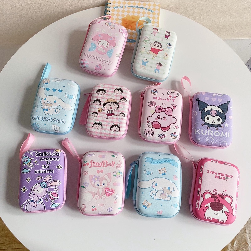 Cute Cartoon Headphone Data Cable Charger Storage Bag | Shopee Philippines