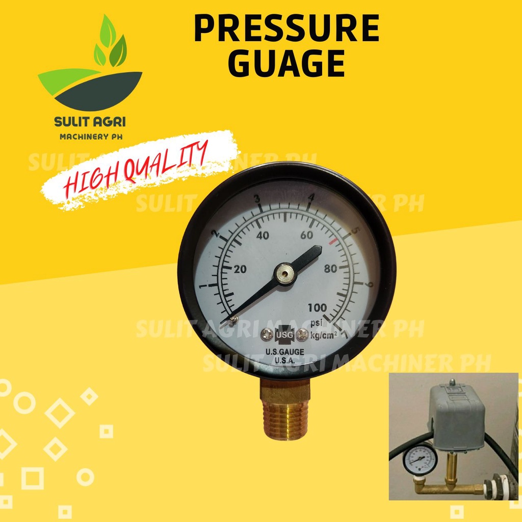 Pressure Guage Original Ametek USA Pressure Guage 100PSI For Pedrollo ...