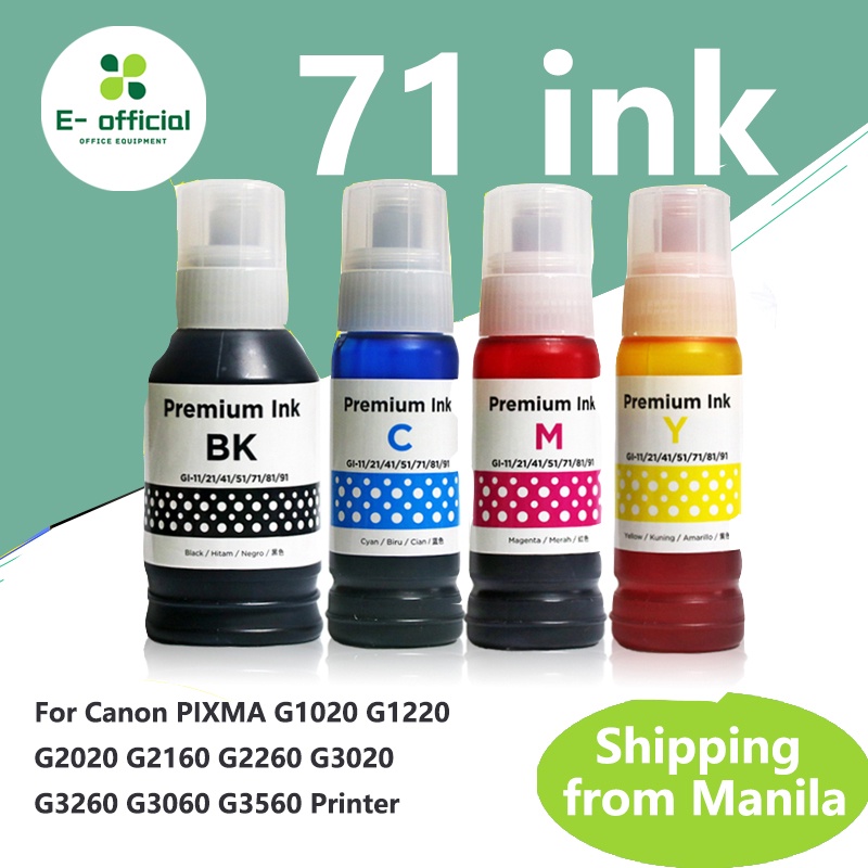 For Canon Gi 71 ink Canon Gi-71 ink For Canon PIXMA G1020 G1220 G2020 ...