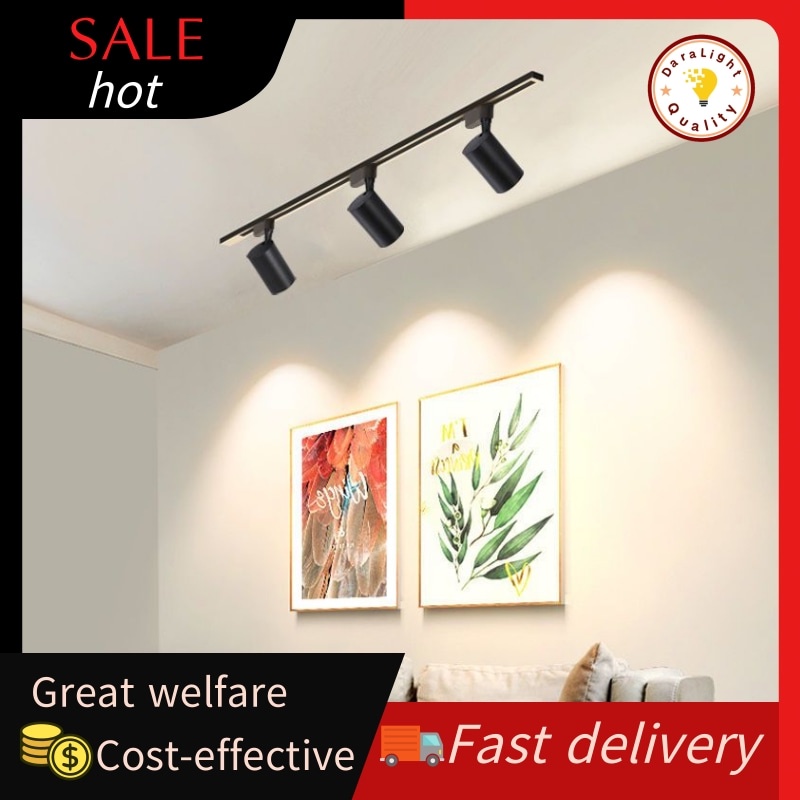 【DARA】Complete LED Track Light Set Ceiling Spotlight Rail Light t Bar ...