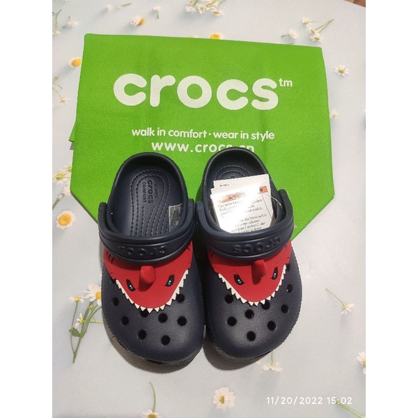 Crocs classic Fun lab kids i AM UNICORN and Shark Clog OEM | Shopee ...