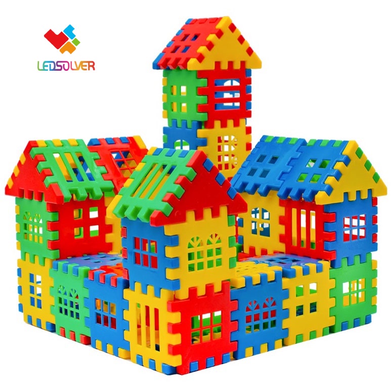160pcs Waffle Blocks House Building Blocks Educational Toys for 4 years ...