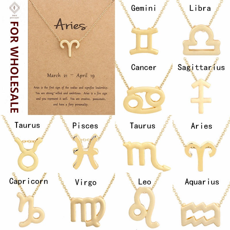 Zodiac Sign Multilayer Crystal Star 12 Constellation Chain Fashion 12 ...