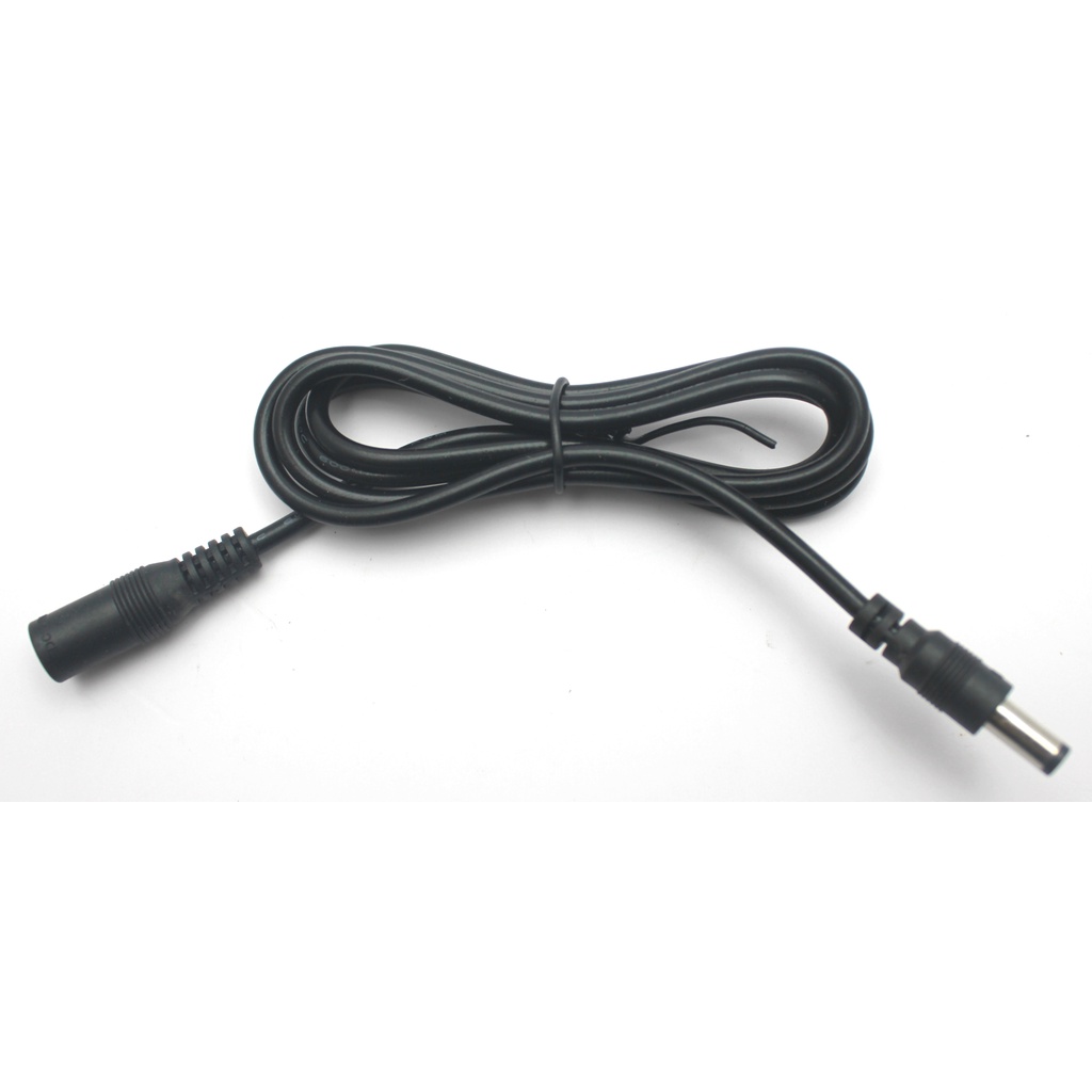 DC 5.5mm x 2.1mm Power Male to Female Barrel Plug Connector Extension ...