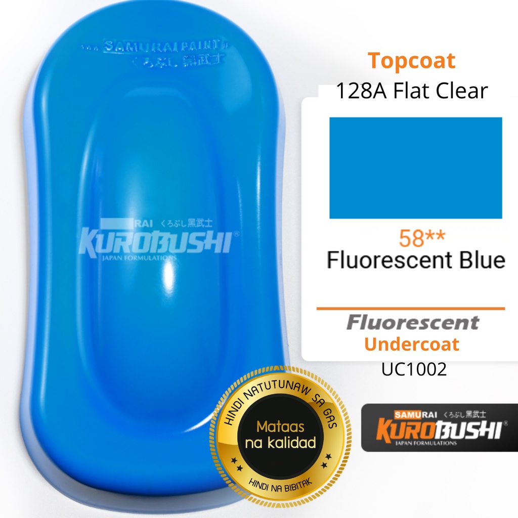 Samurai Paint 58 Fluorescent Blue 400ml | Shopee Philippines