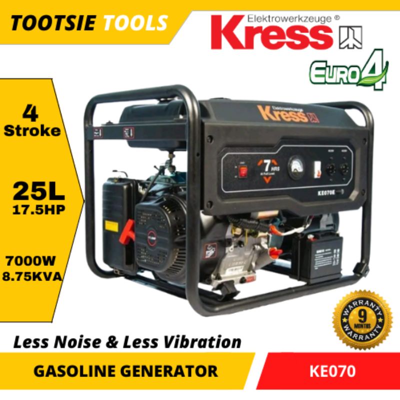 KRESS KE070 Generator Gasoline Engine 8.75kVA 7000W (Heavy Duty ...