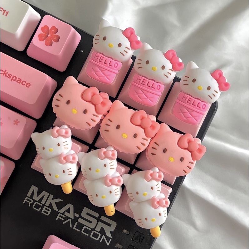 Sanrio Pink Hello Kitty Keycaps PBT | Shopee Philippines