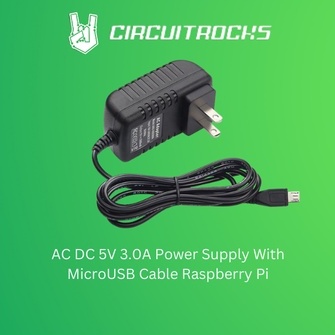 Circuitrocks AC DC 5V 3.0A Power Supply With MicroUSB Cable Raspberry ...