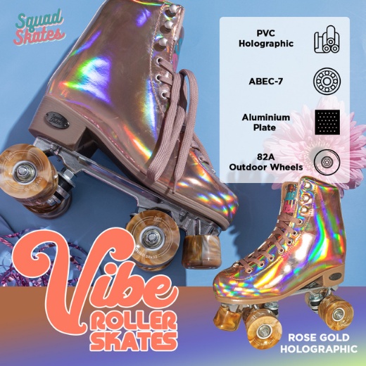 Squad Skates Vibe Roller Skates 4 Wheels (SIZE:EU36/US6) in Timeless ...