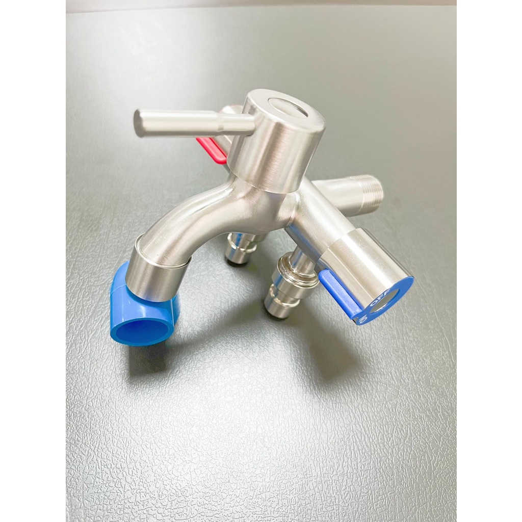 304 Stainless Steel Three Tap Multifunctional Stainless Steel Faucet ...