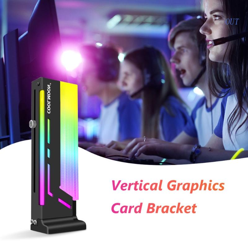 OUT Coolmoon CM-GH2 Colorful GPU Holder ARGB Vertical Graphics Card ...