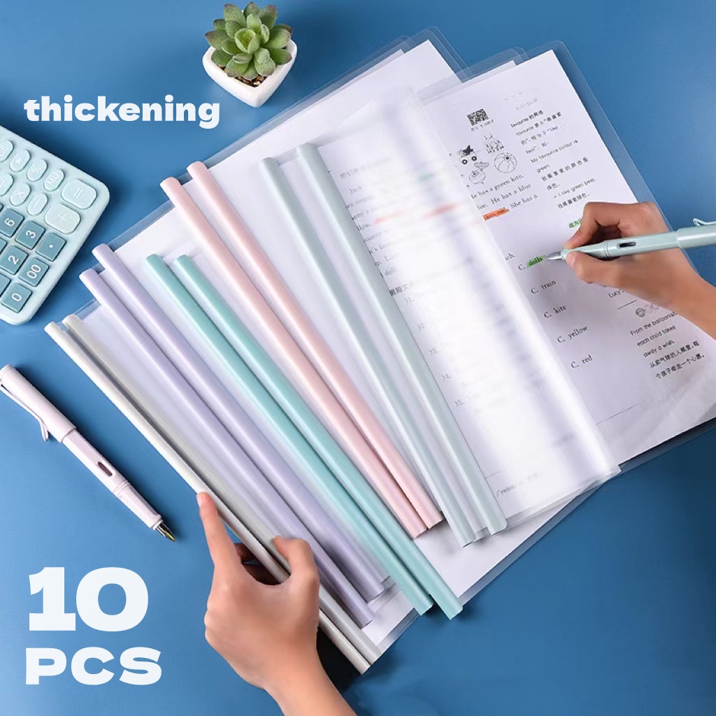Sliding Folder 10Pcs Folder a4 Thickening Transparent For Paper ...