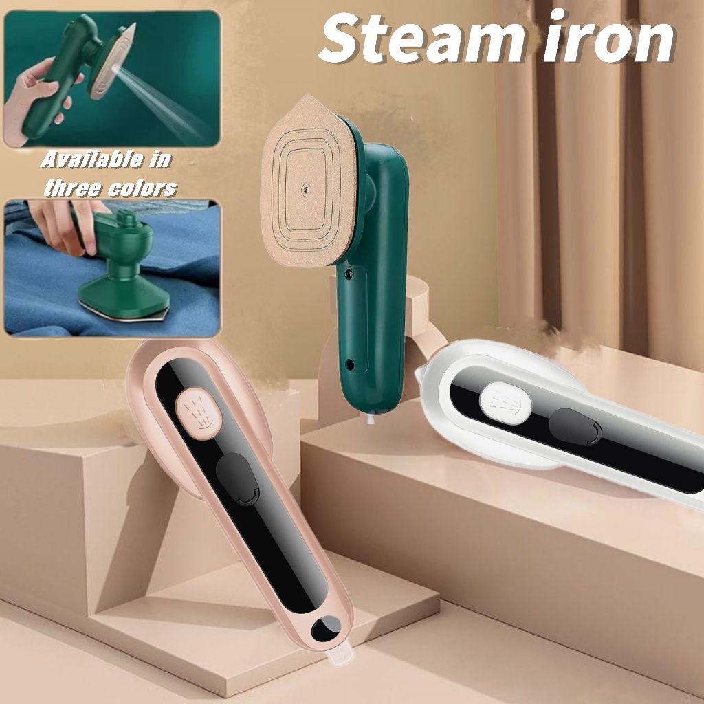 【Ready Stock】Handheld Flat Iron Mini Foldable Electric Steam Iron Small ...