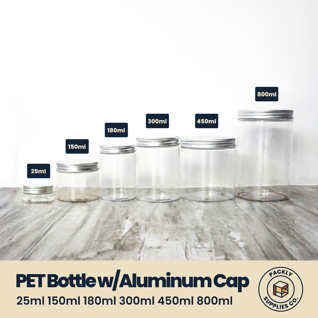 (1PC) PET Plastic Container Jar with Aluminum Twist Cap | Shopee ...