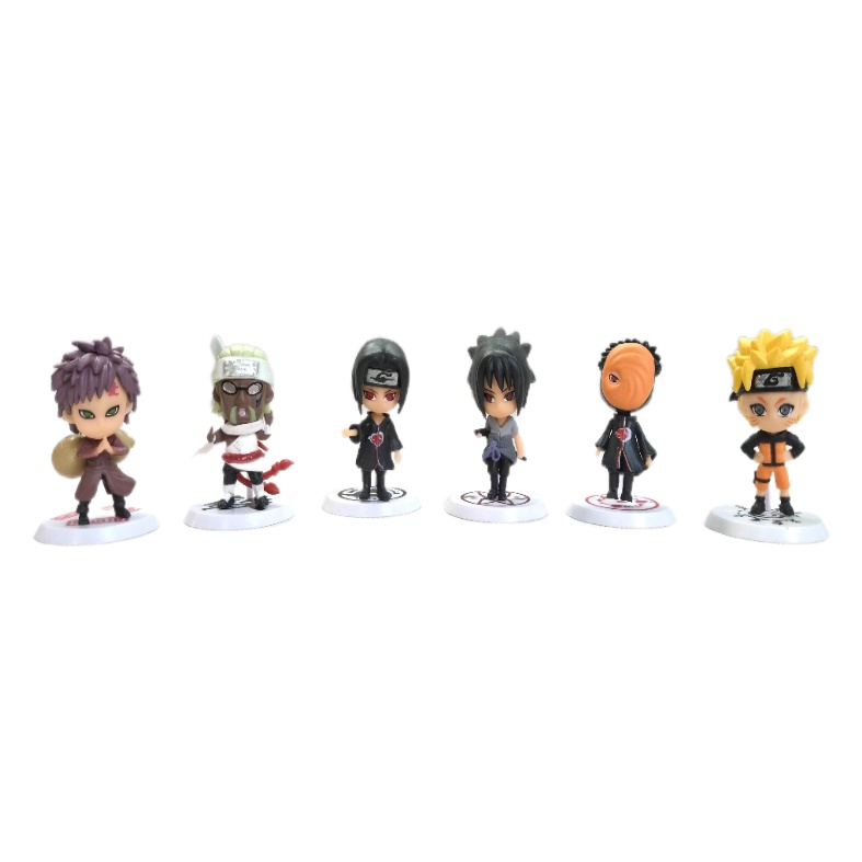 SALE !!! FIGURE SET NARUTO SET A 6IN1 FSNRT601 (7.5CM) | Shopee Philippines