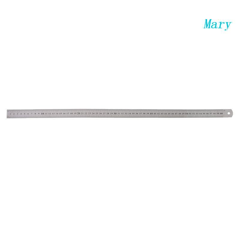 Mary Durable 60CM Stainless Steel Ruler with Inch and for Cm ...