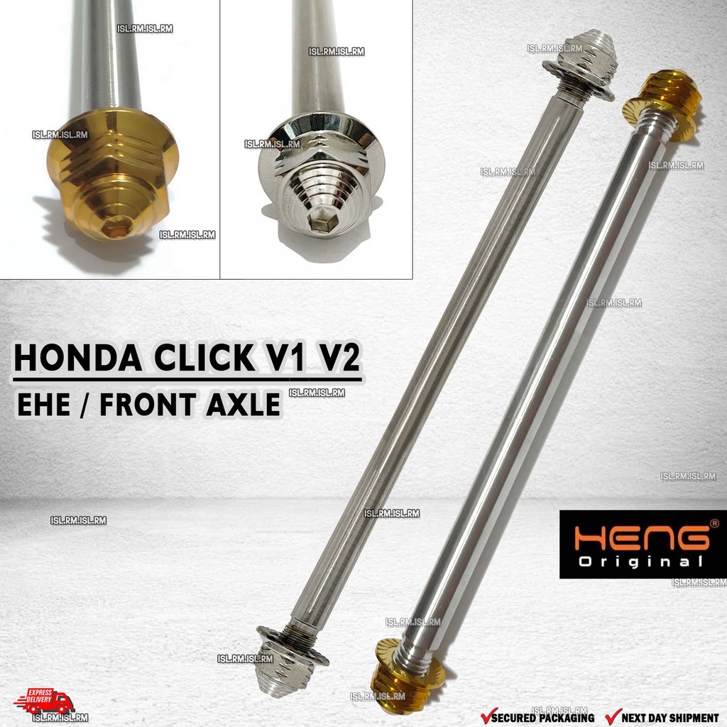 Honda CLICK V1 V2 Ehe/front axle Made in Thailand Original Heng SILVER ...