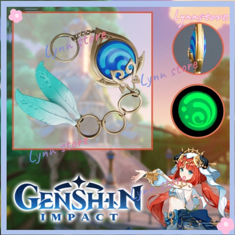 Game GENSHIN IMPACT NILOU Vision Of God Cosplay Keyring Game SUMERU ...