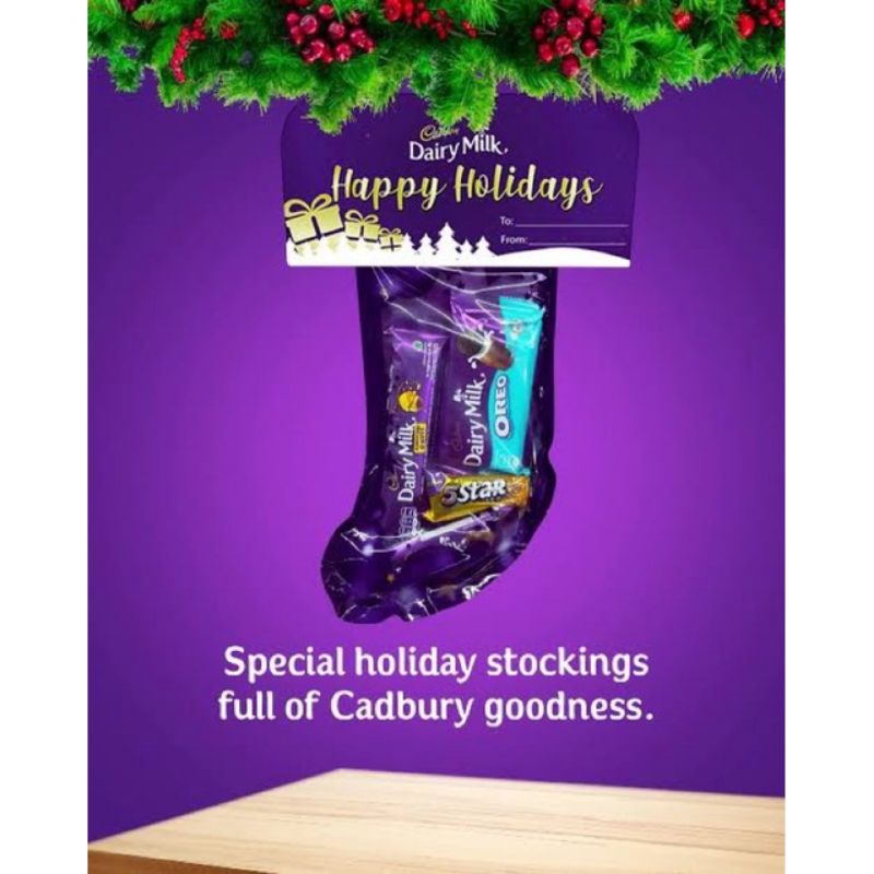 Cadbury Holiday Stocking Chocolate Inside | Shopee Philippines
