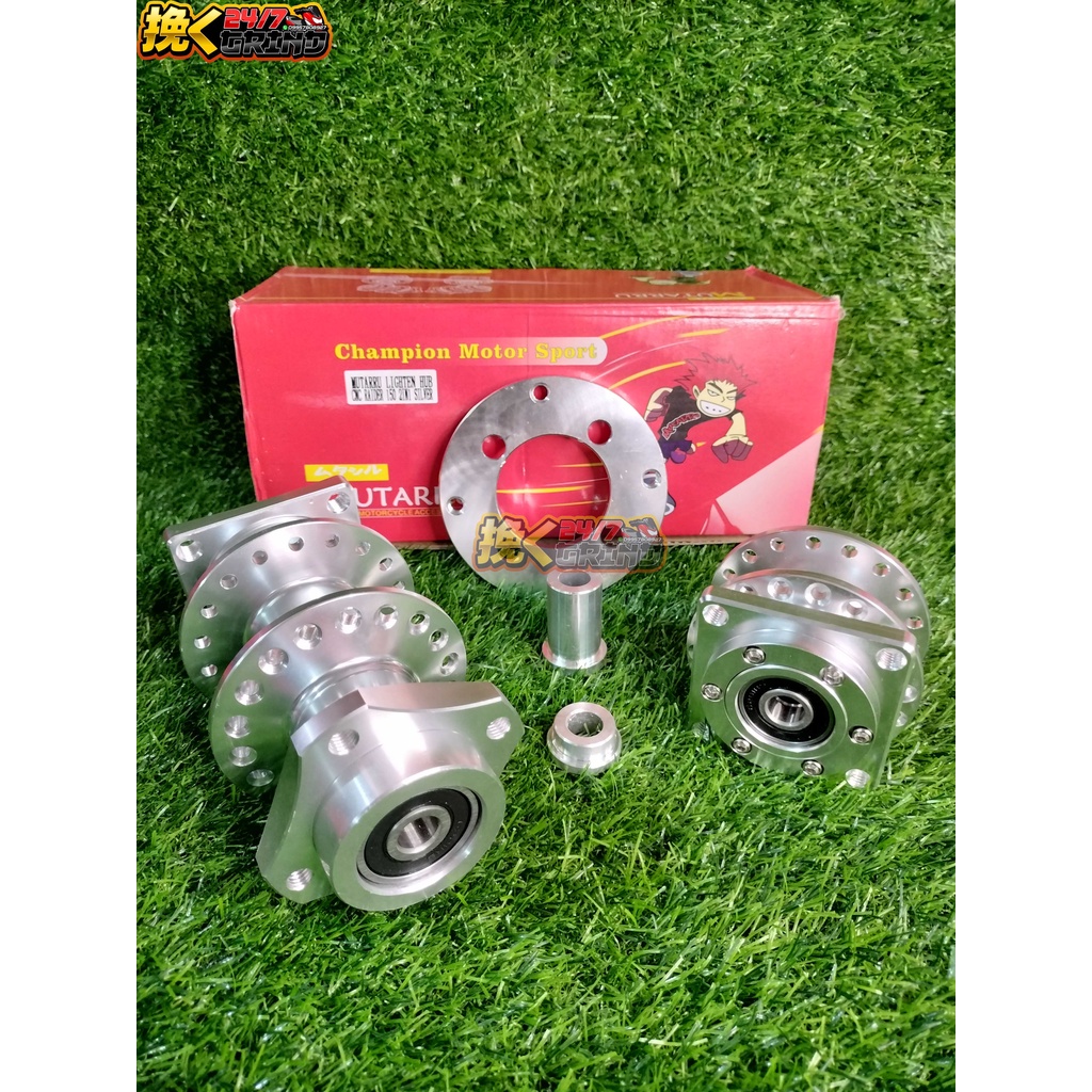 MUTARRU LIGHTEN HUB CNC 2 in 1 (SILVER) FOR RAIDER 150 / WAVE 125 / XRM ...