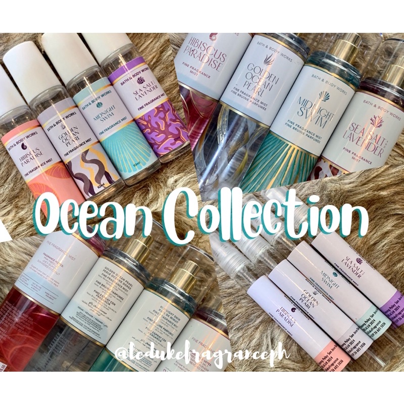 OCEAN COLLECTION BATH & BODY WORKS DECANT 10ML GOLDEN OCEAN PEARL ...