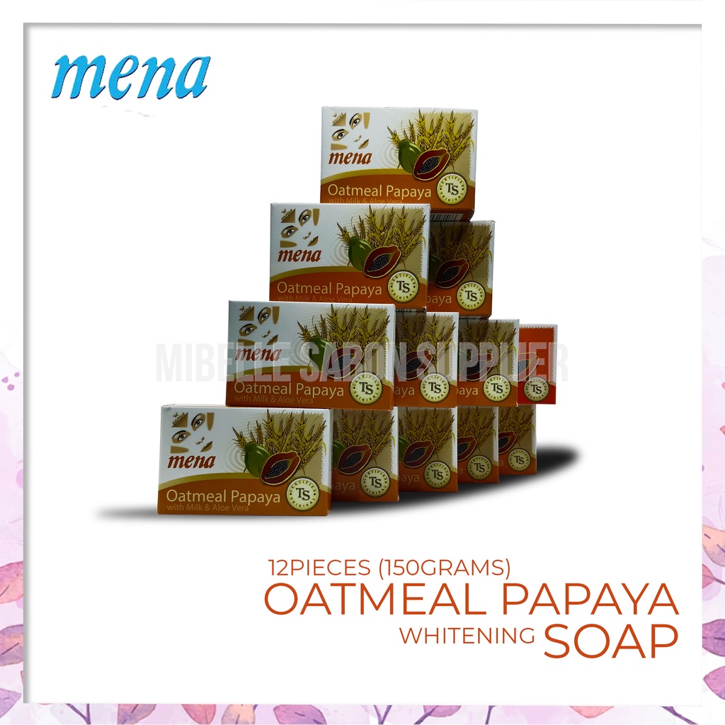 Oatmeal Soap for Sensitive Skin W/ Papaya Aloe Vera By Mena 150g ...