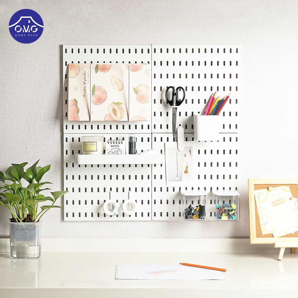 Wall Shelf Pegboard Household Storage Display Shelf Organizer Home ...