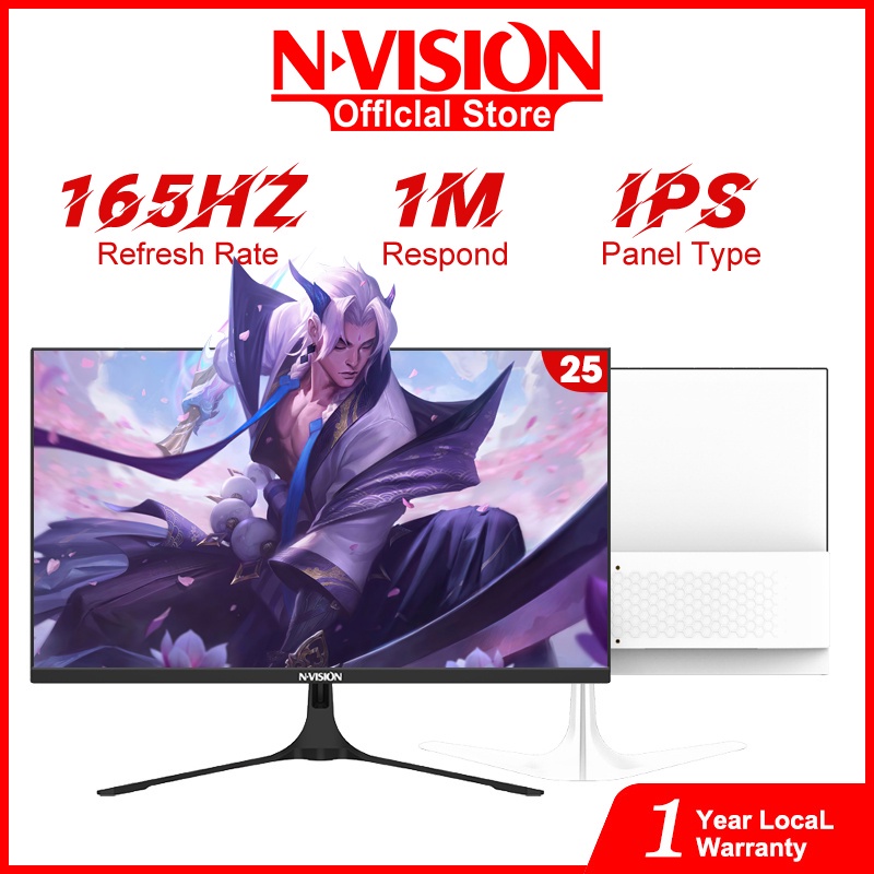 【165Hz Gaming Monitor】NVISION 24"Monitor IPS Panel 1MS GTG PC Computer ...