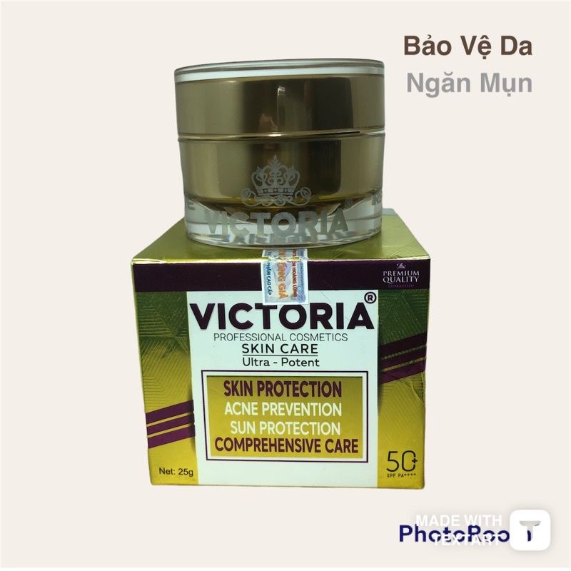 Victoria Genuine Cream 25g Acne, Comprehensive Sun Protection | Shopee ...