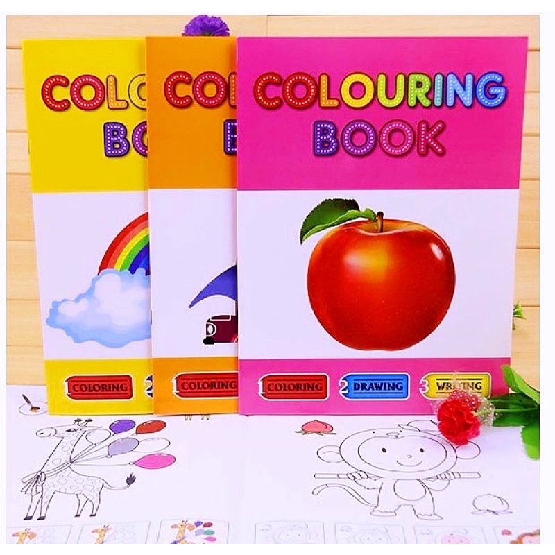 4pcs coloring book coloring drawing writing books | Shopee Philippines