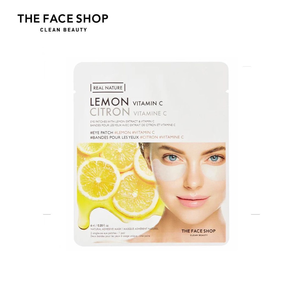 The Face Shop Real Nature Eye Patch Lemon Vit.C | Shopee Philippines