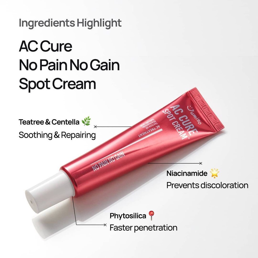 Jumiso - AC Cure No Pain No Gain Spot Cream 15g | Shopee Philippines