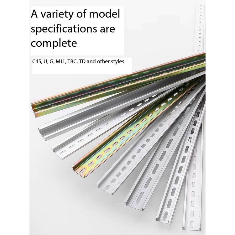 Long Breaker Railing Grooved Metal DIN Fixed Rail General Circuit Relay ...