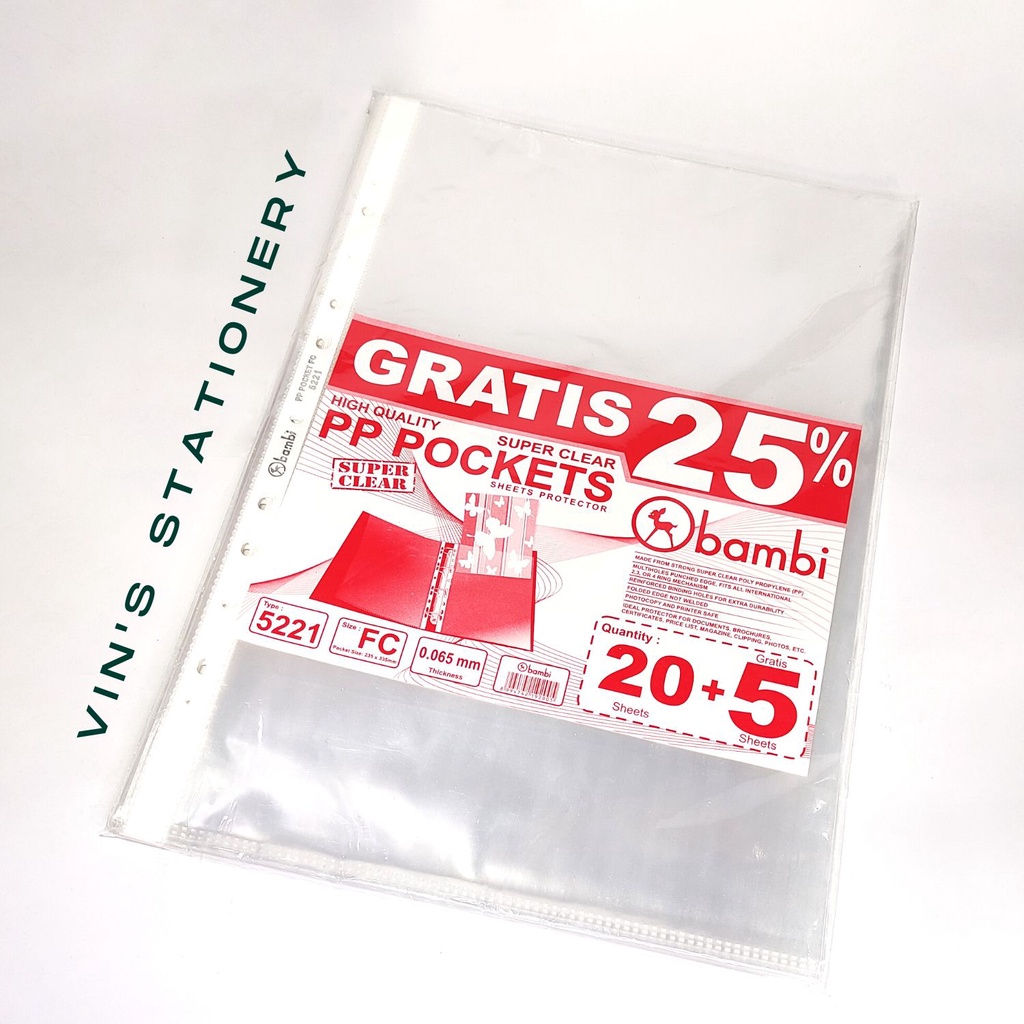 ORIGINAL PP POCKET BAMBI 5221 SIZE F4 | Shopee Philippines