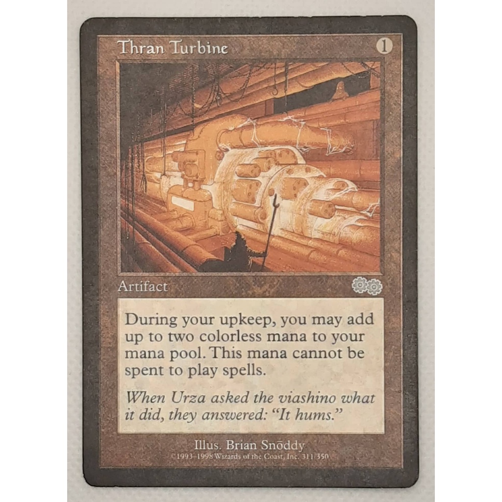 MTG Card Thran Turbine Artifact Uncommon Urza's Saga | Shopee Philippines