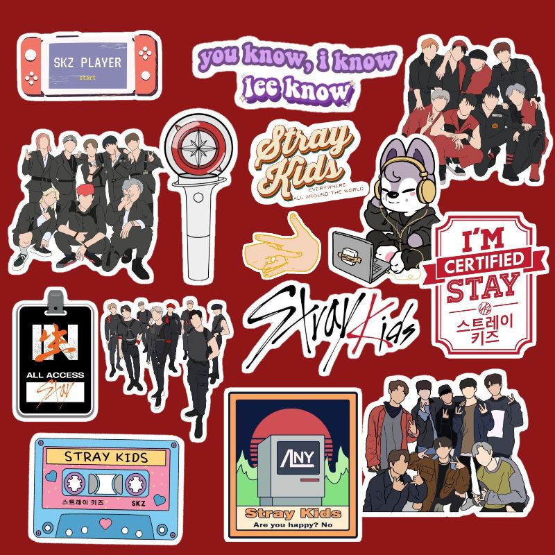 STRAY KIDS Laminated Vinyl Waterproof Stickers | Shopee Philippines
