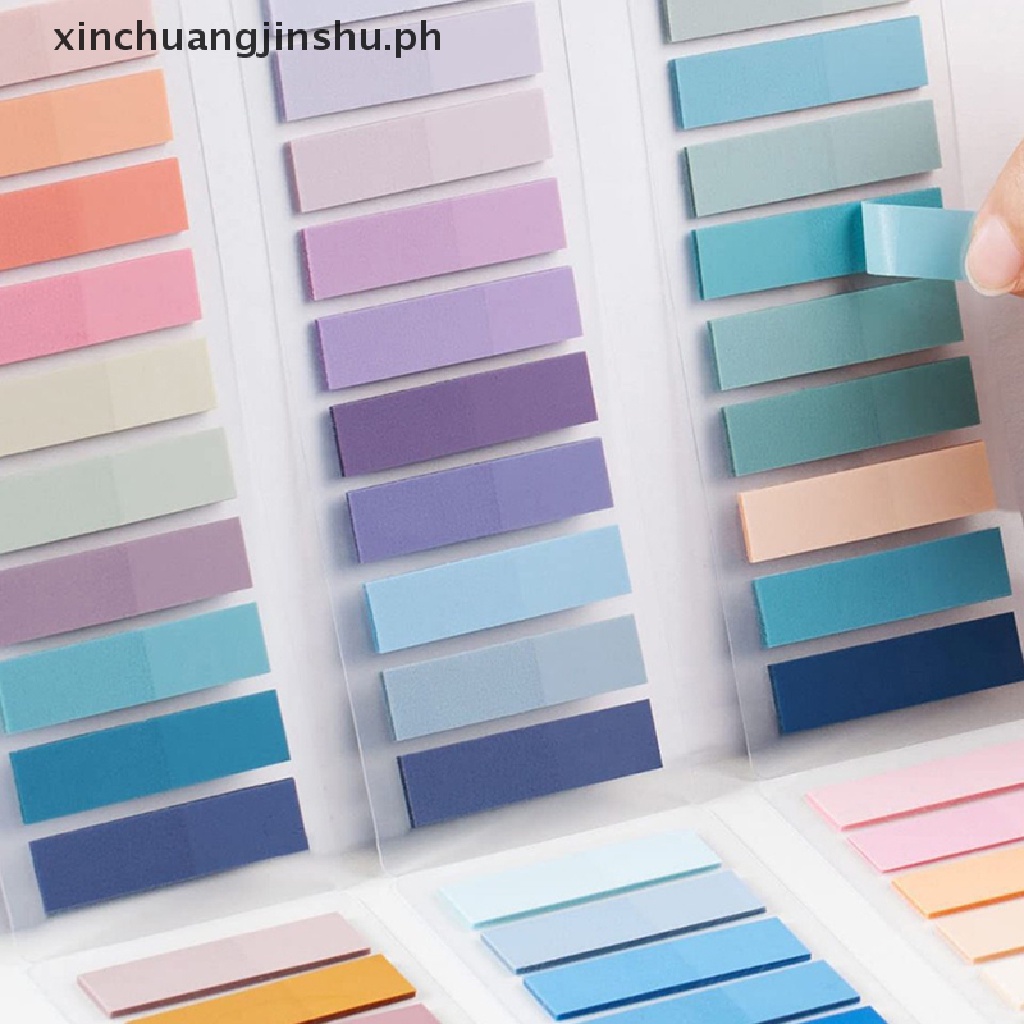 XIN 200 Sheet Morandi Transparent Fluorescent Index Tabs PET Arrow ...