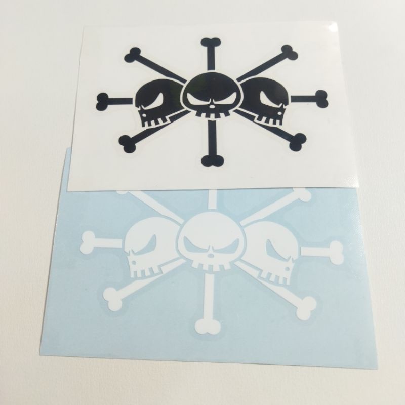 Cutting stickers, one piece jolly roger blackbeard kurohige vinyl car ...