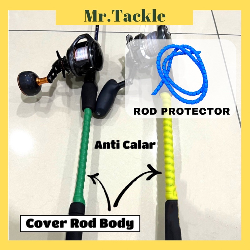 【MR.T】Spiral Wrap Cover 1m Rod Protector Rod Pancing Plastic Cover ...