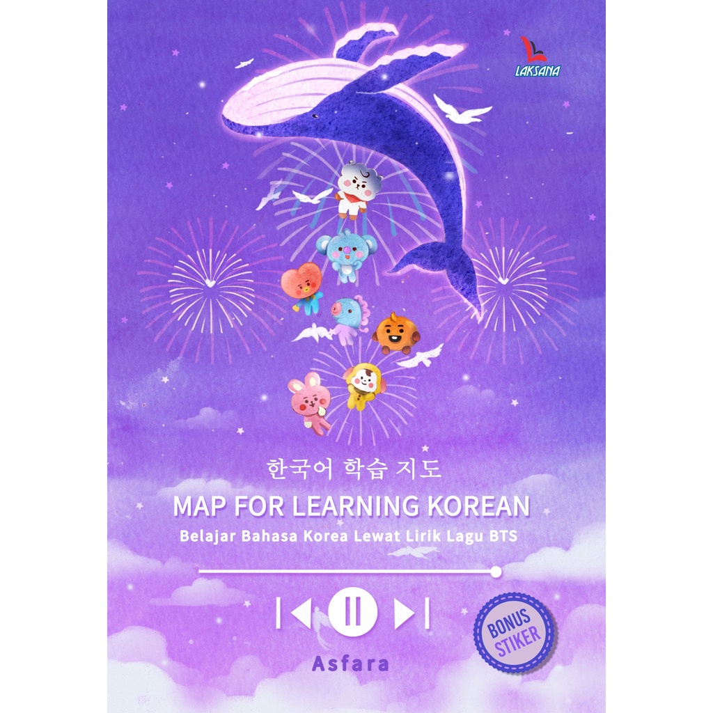 Korean Map for Learning BOOK; Learning Korean LEAGUE BTS SONGS | Shopee ...