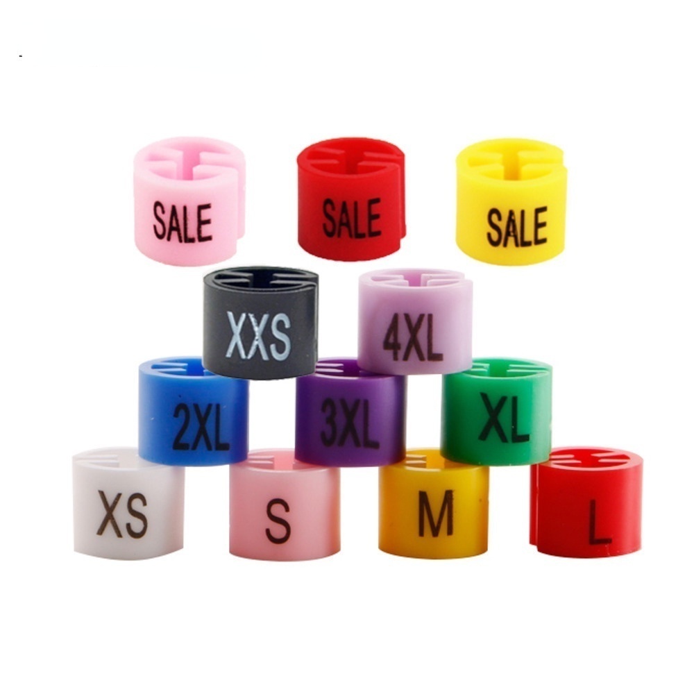 20pcs Plastic Hanger Size Markers With Printing, Sizes And Colors ...