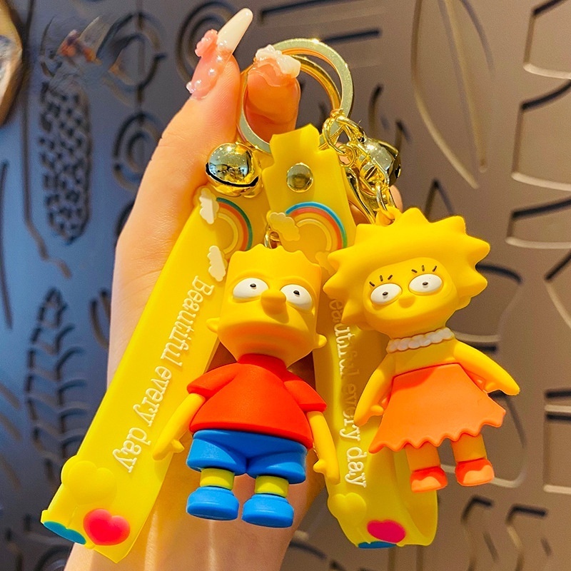 The Simpsons Creative Unisex Puppet Design Keychain | Shopee Philippines