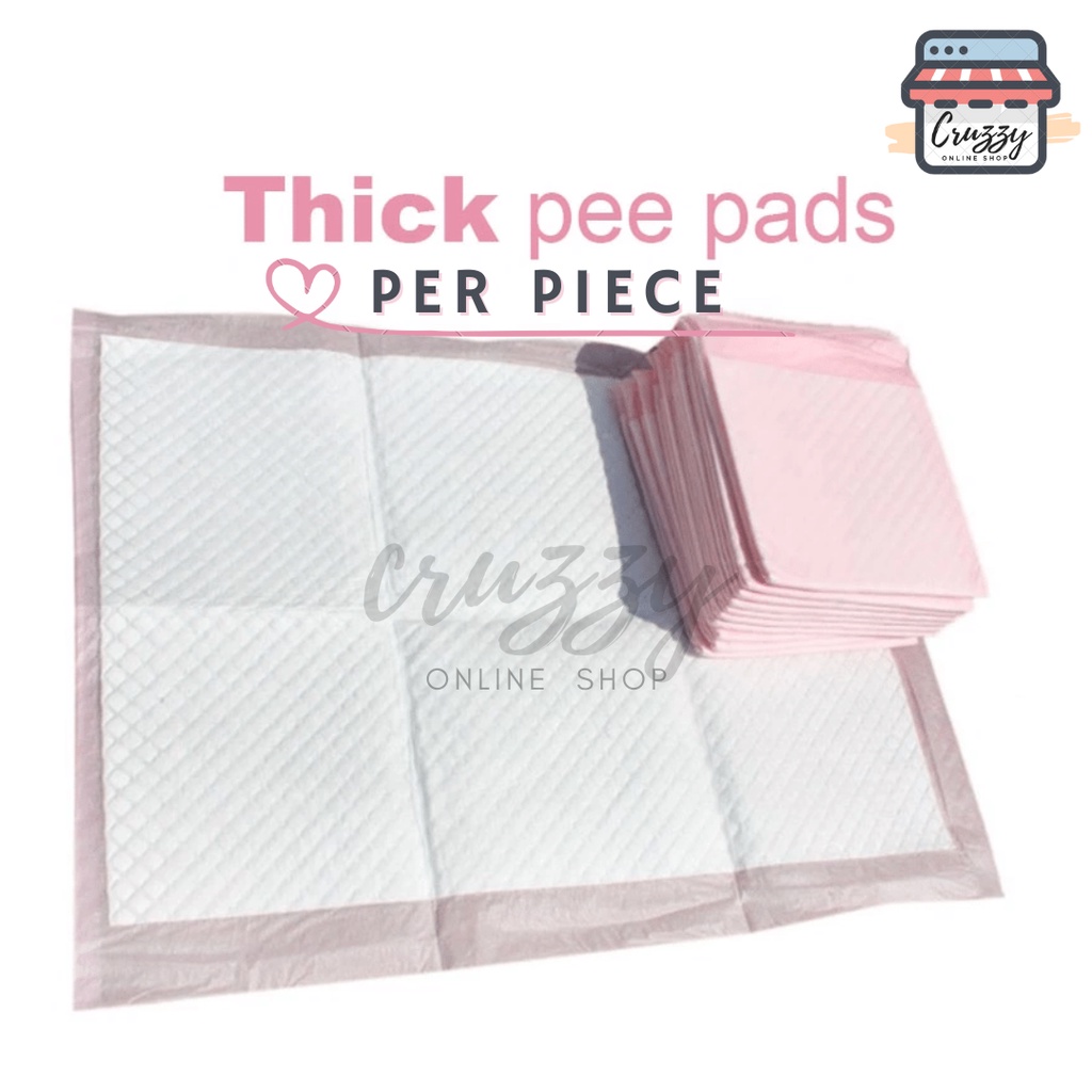 (PER PIECE) Pink Thick S M L XL Pet training pee pads | Urine pads Pack ...