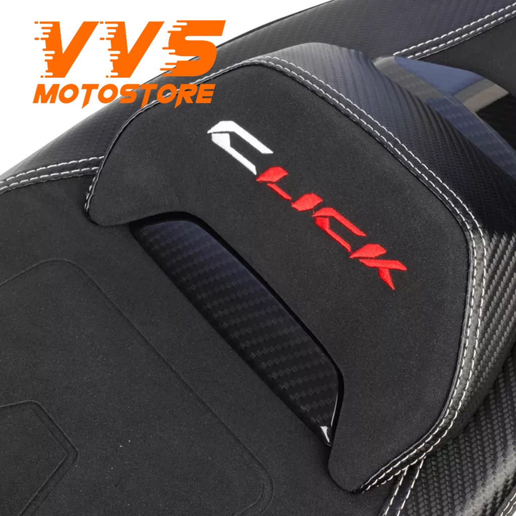 KNO Honda Click 125/150 VIP Camel Back Seat Suede and Leather Premium ...