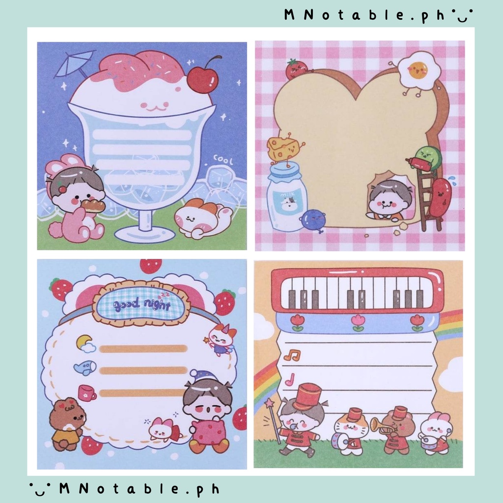 (Atleast 4 or combined with other items)MNotable Cute Sticky Note ...