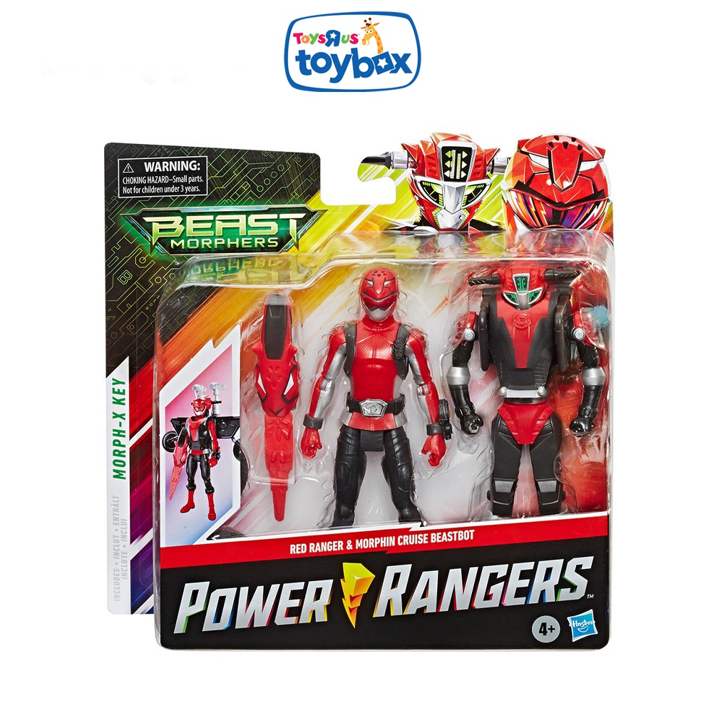 Power Rangers Beast Morphers Red Ranger and Morphin 6-inch Action ...