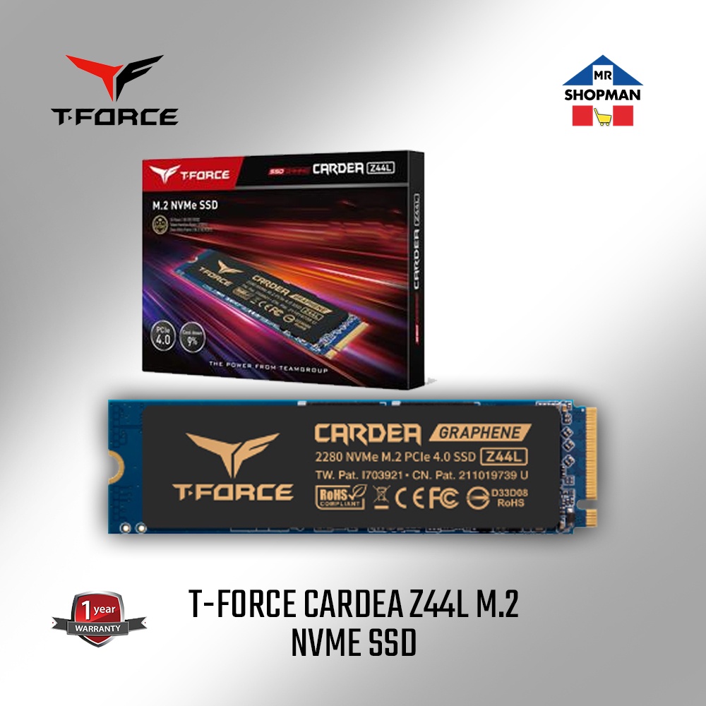 Tforce CARDEA 250GB | 500GB | 1Tb Z44L M.2 PCIe 4.0 4x4 SSD Storage M2 ...